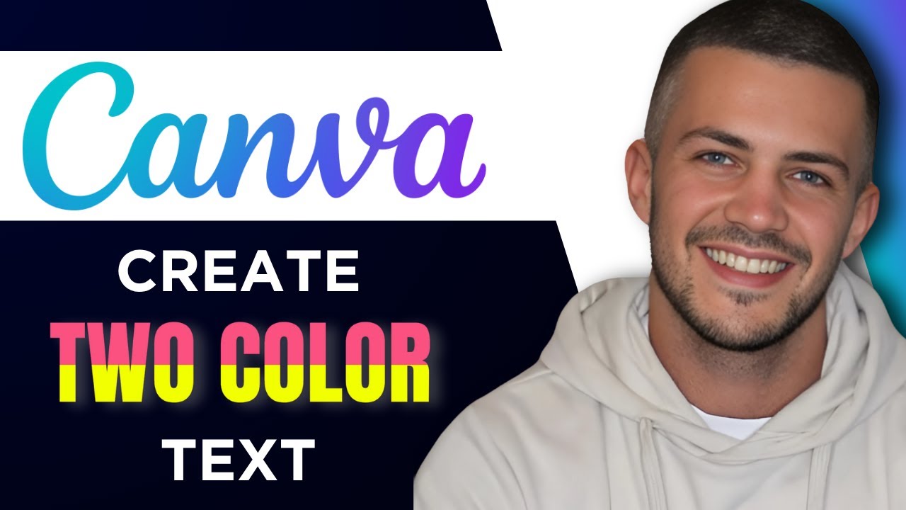 How To Make Two Color Text In Canva (Step By Step) - YouTube