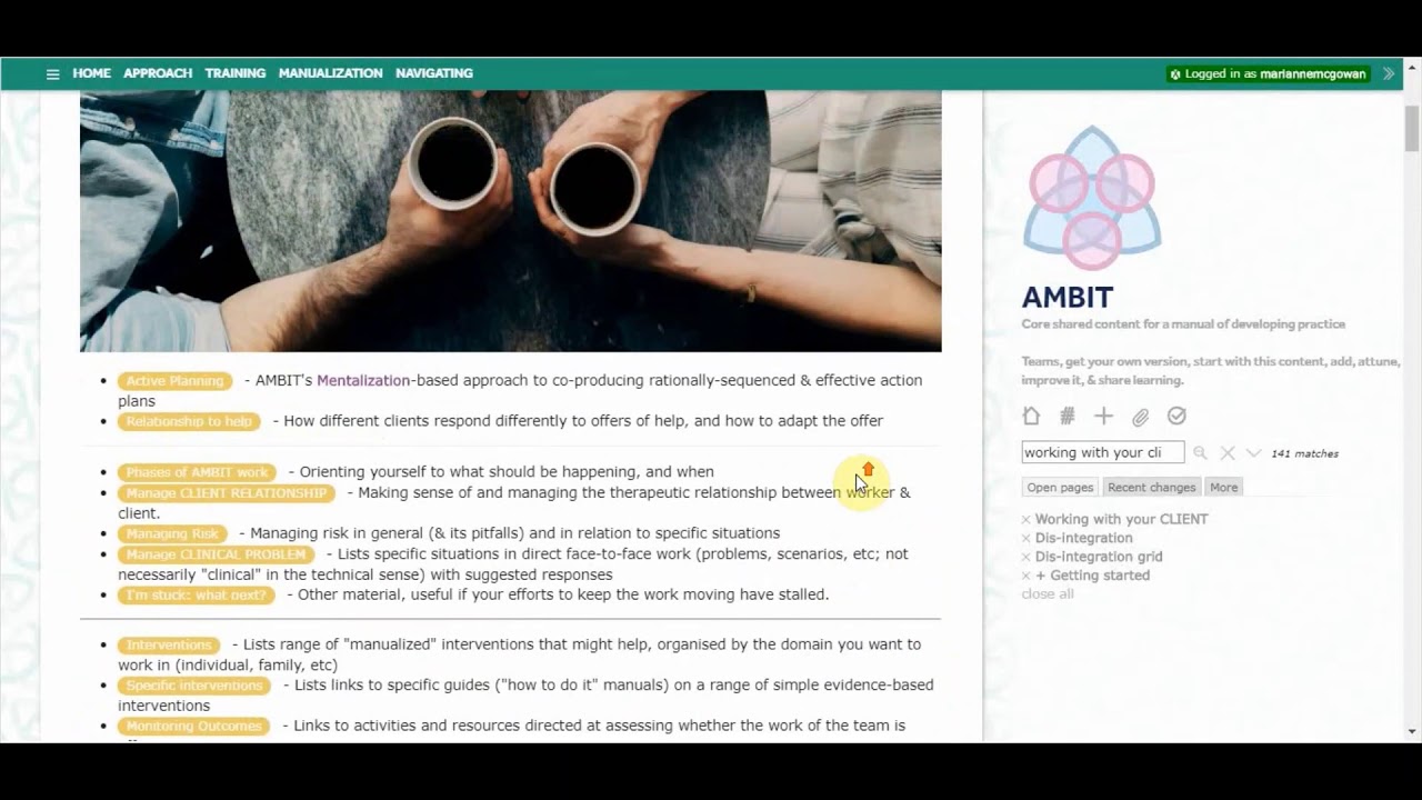 Navigating the AMBIT manual - YouTube