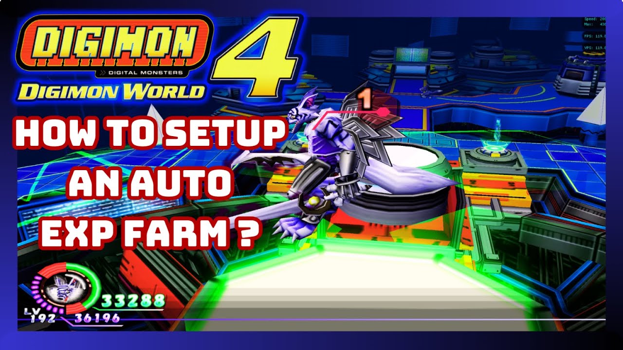 How to setup An Auto EXP Farm Easely In Digimon World 4 Full HD ...