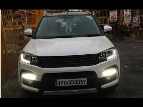 Maruti Suzuki Vitara Brezza Modified Front Grill And New DRL's - YouTube