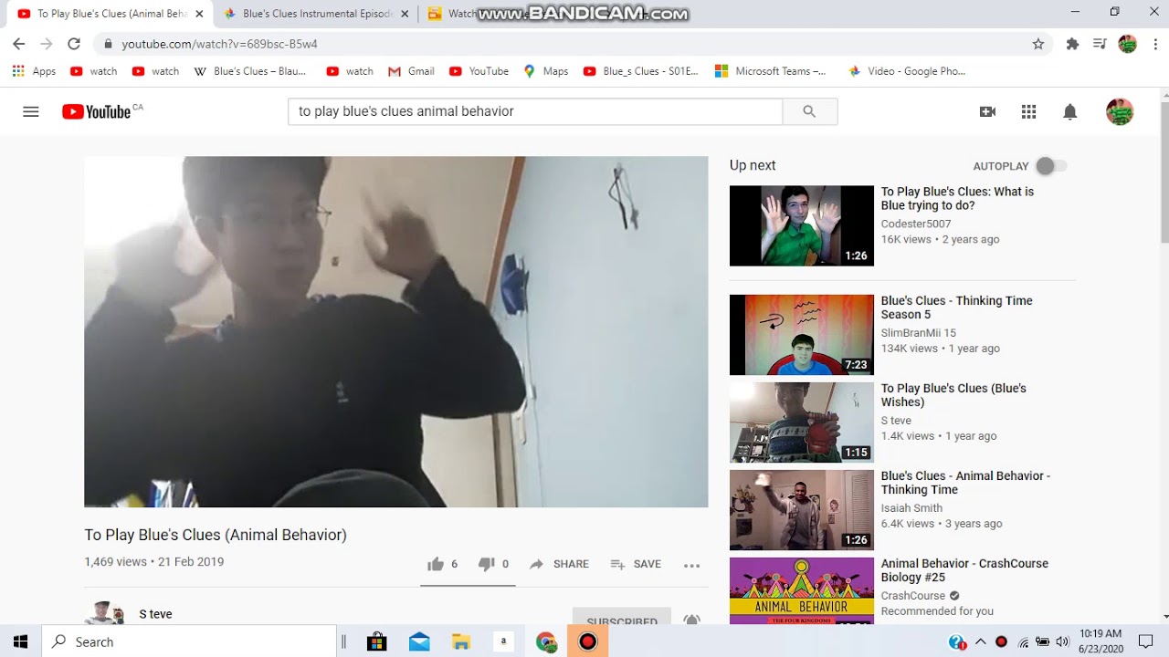 To Play Blue's Clues (Animal Behavior) (S teve's Version with Original ...