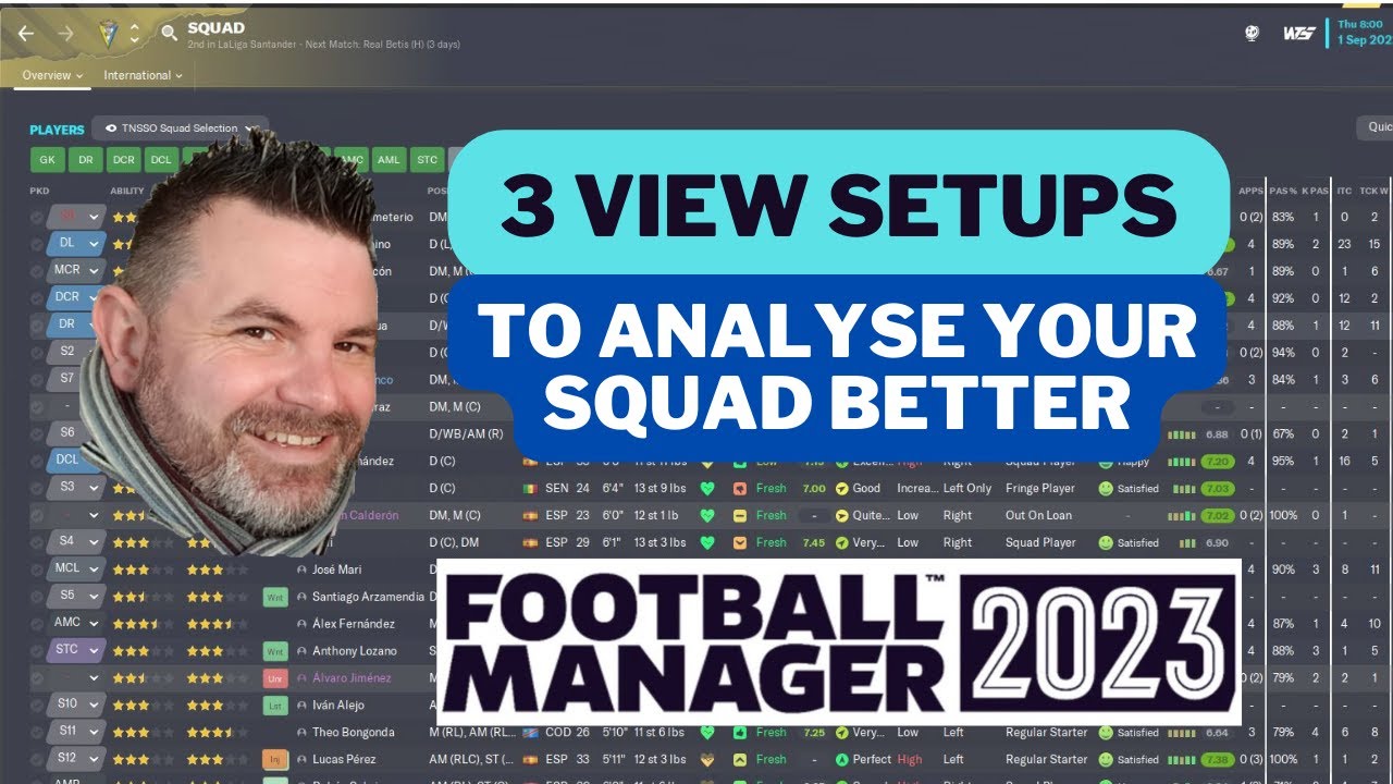 FM23 | 3 View Setups To Analyse Your Squad Better In Football Manager ...