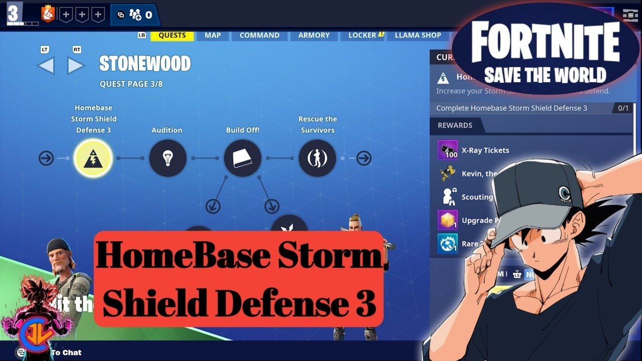 Fortnite Save The World Story (Part 8) HomeBase Storm Shield Defense 3 ...