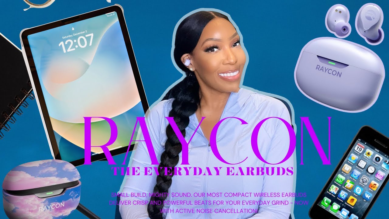 RAYCON THE EVERYDAY EARBUDS - POWERED FOR DAYS- TAP AND GO & MORE - YouTube