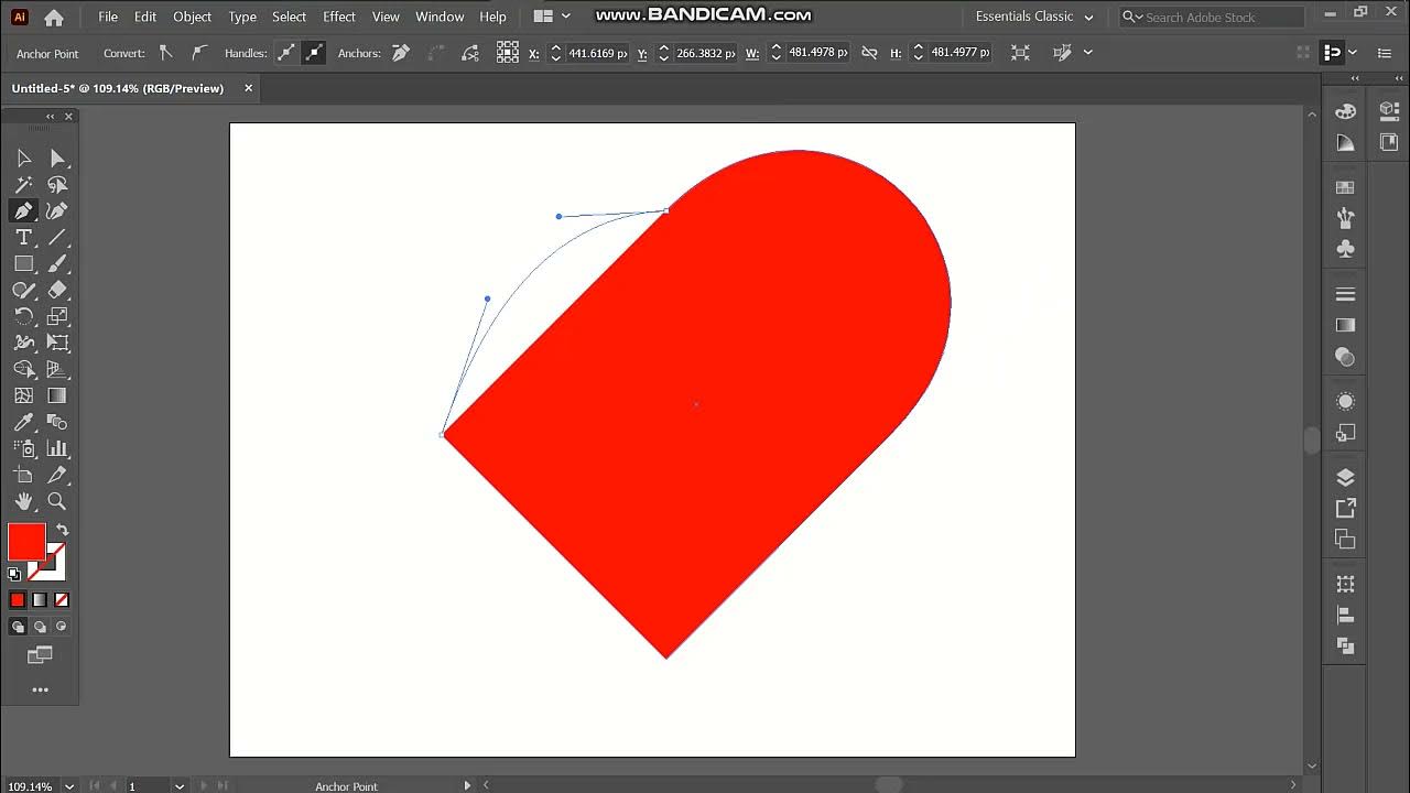 Easily way and QUICKER way to Create Heart Shape in Illustrator Adobe ...