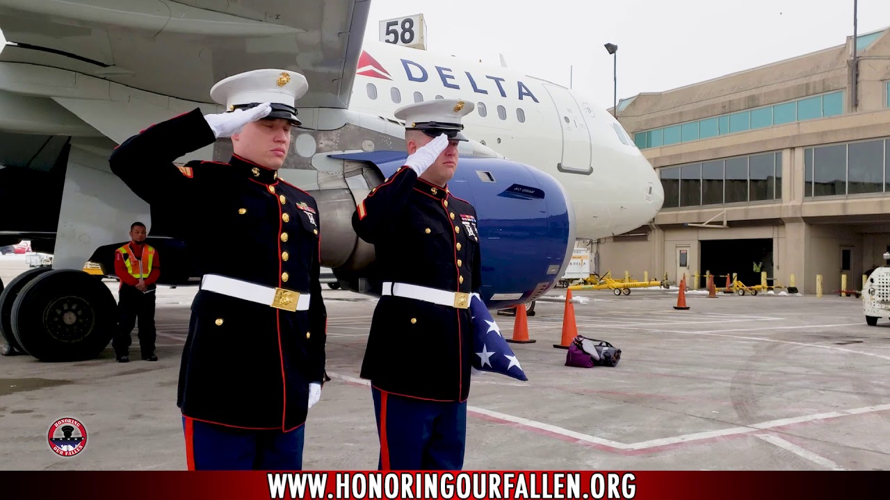 SSgt Matthew Prather Hero Flight and Military Honors - YouTube