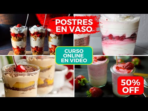 🧁 CURSO EN VIDEO DE POSTRES EN VASO/ mas de 25 tecnicas - YouTube