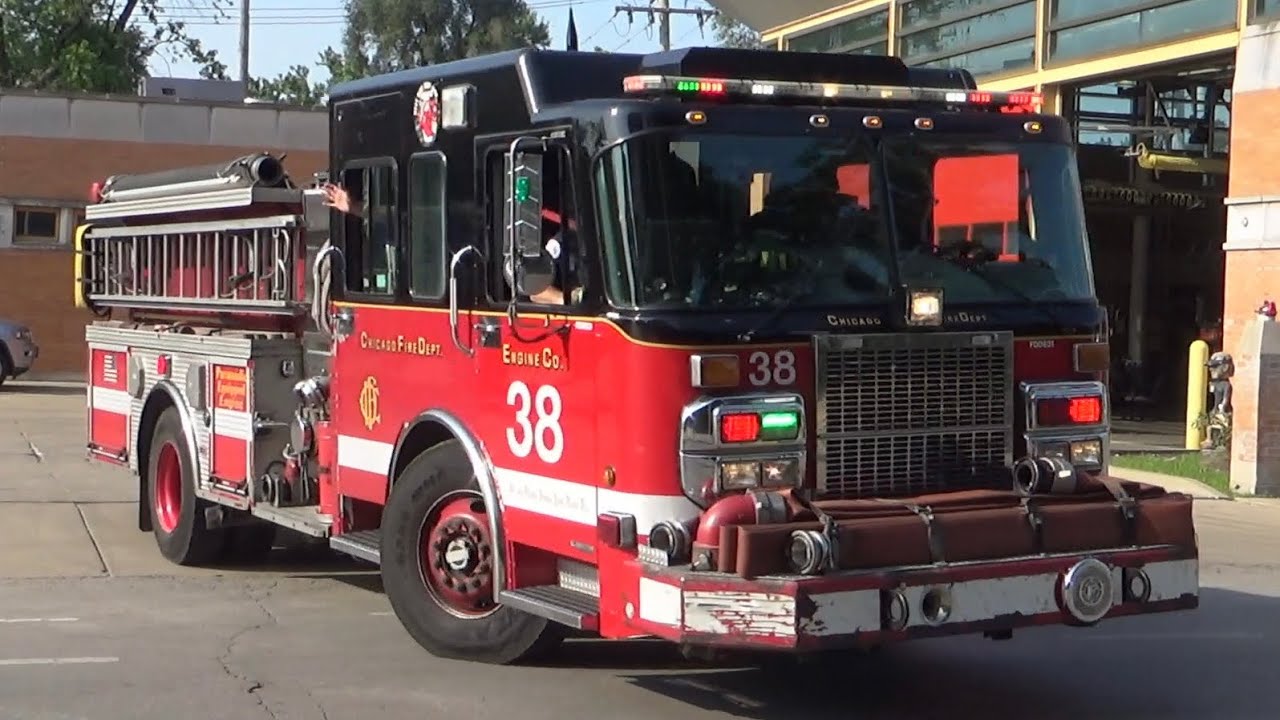 Chicago Fire Department Engine 38 Responding 3X - YouTube