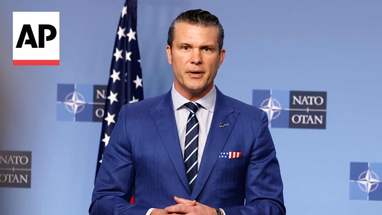 Pete Hegseth speaks on arrival at NATO summit - YouTube