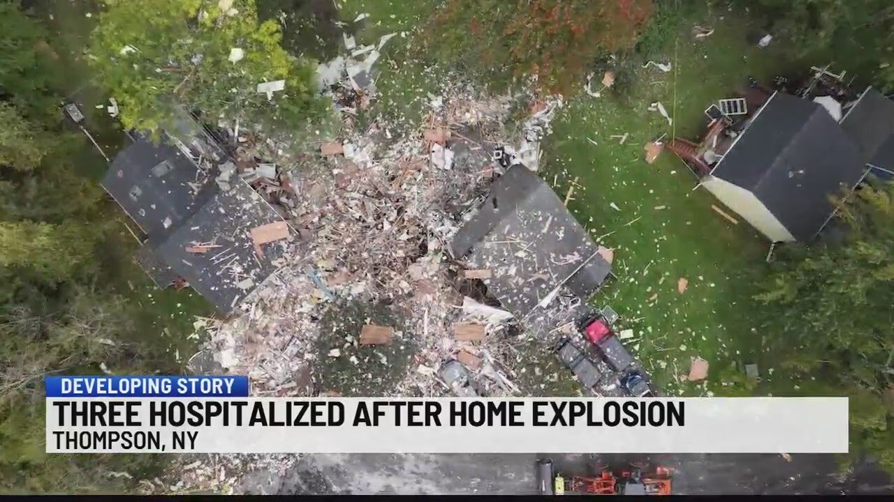 Three hospitalized after home explosion - YouTube