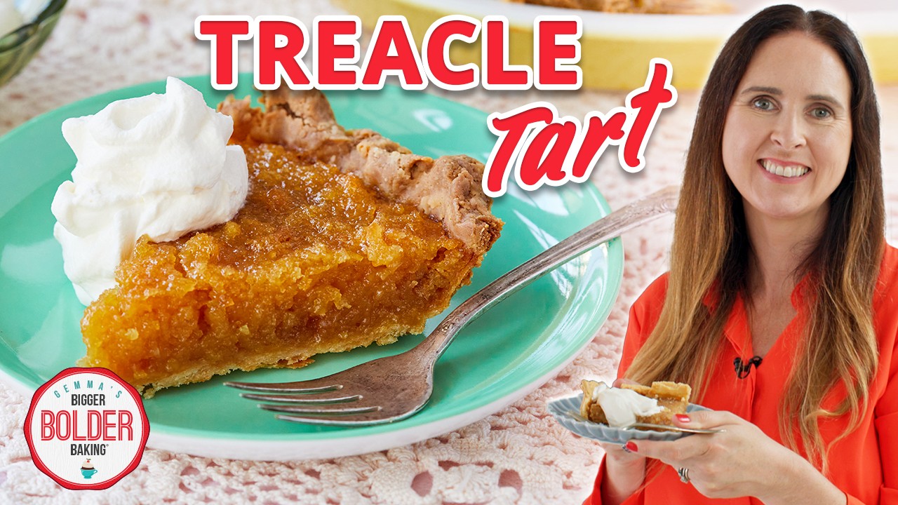 Easy Treacle Tart Recipe - YouTube