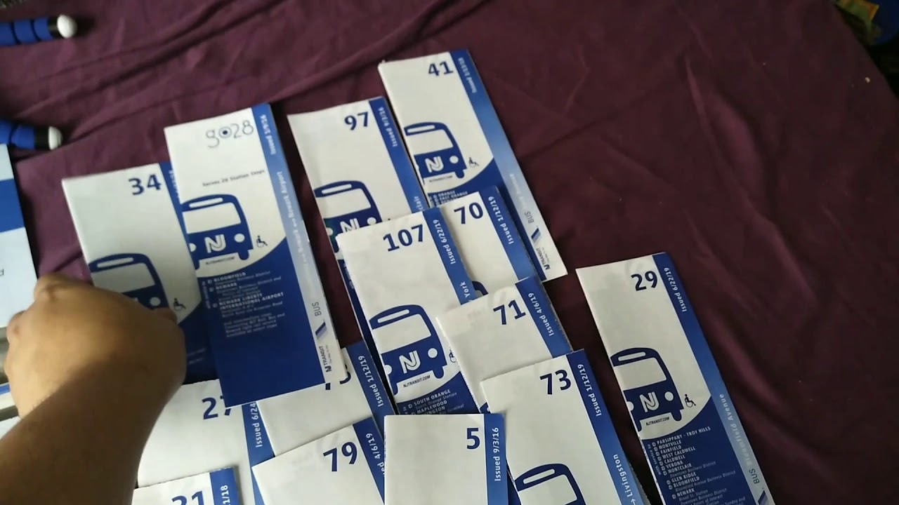 New Timetables Part 12, and Include PATH and NJT Bus Timetables. - YouTube