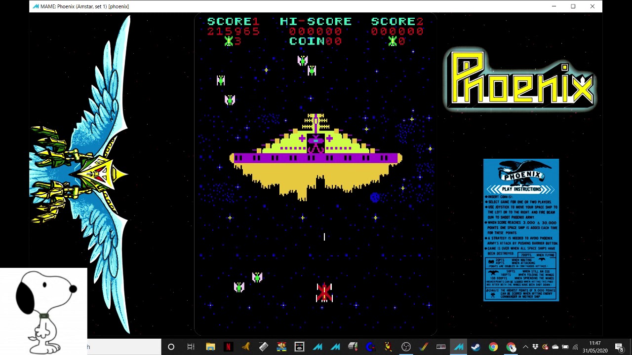 MAME - Phoenix 226,825 - YouTube