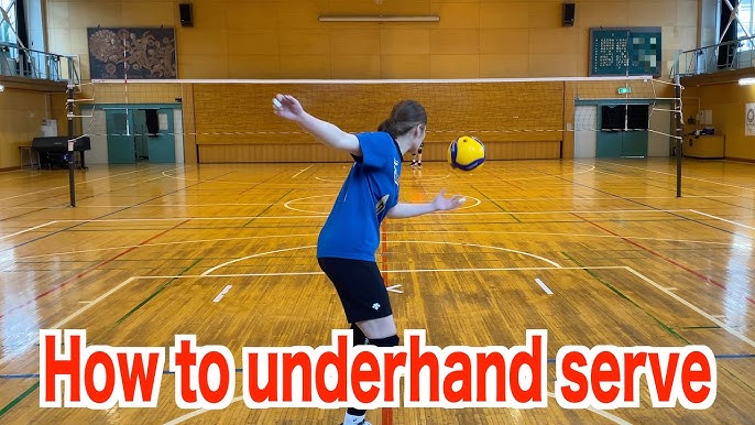 Volleyball Underhand Serve Clipart