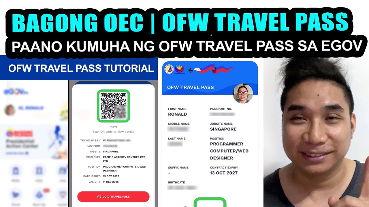 PAANO KUMUHA NG OFW TRAVEL PASS SA EGOV PH APP | OFW TRAVEL PASS TUTORIAL 2025 - YouTube