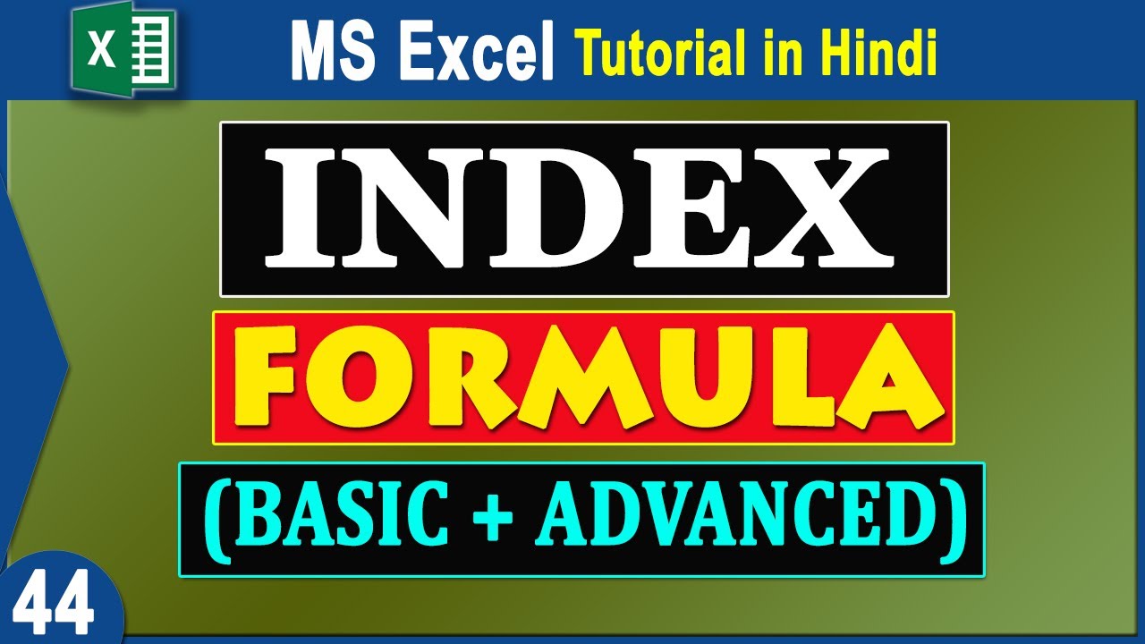 INDEX Formula In Excel Powerful Then VLOOKUP Function INDEX INDEX Formula In Excel Powerful Then VLOOKUP Function INDEX