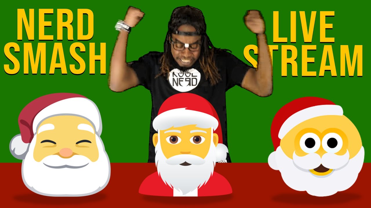 NERD SMASH - Behind The Scenes! Santa Claus Emojis - YouTube