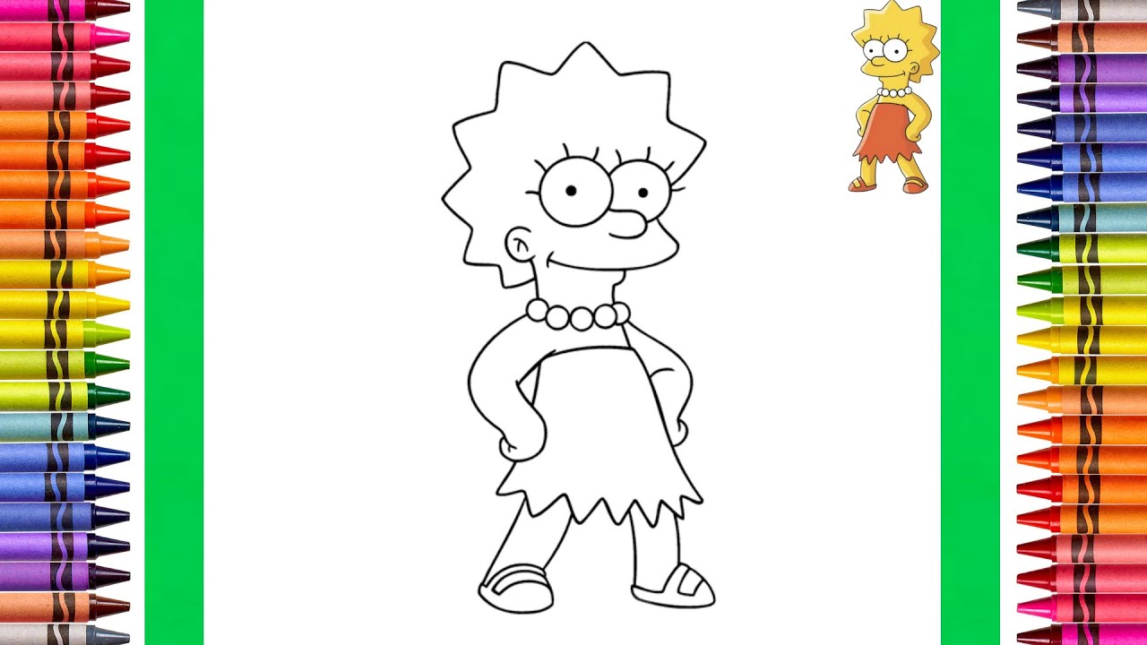 The Coloring Couple Presents: Coloring Lisa Simpson | The Simpsons ...