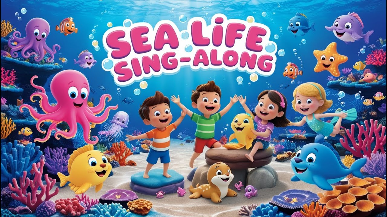 Sea Life Sing-Along | Fun Kids Song with Sea Animals! #nurseryrhymes # ...