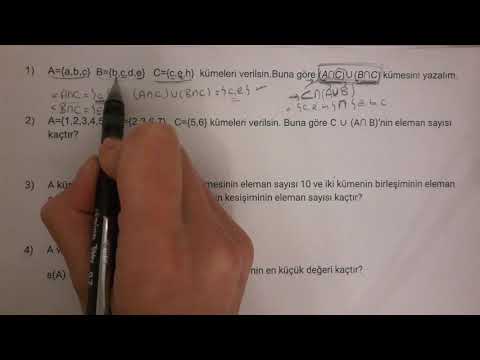 Kümeler Örnek Sorular-1