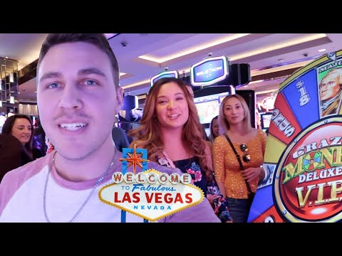 GROUP SLOT PULL SLOT HOPPING IN LAS VEGAS! - YouTube