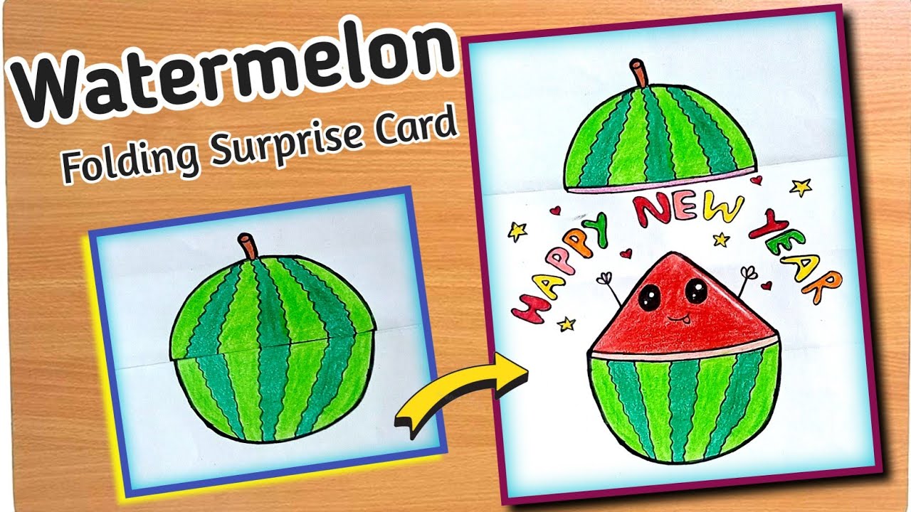 🍈Folding Surprise Watermelon Easy🍉 | Happy New Year in Folding Surprise ...