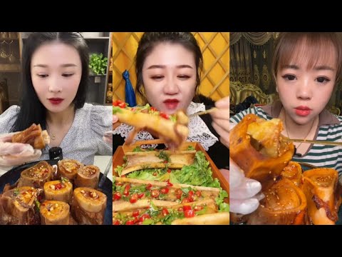 Chinese Food Mukbang Eating Show | Red beef bone marrow | Beef Bone Marrow Challenge #264 (787-789)