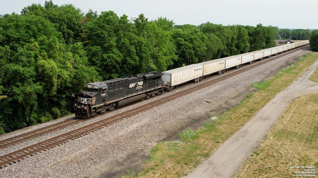 NS 7667 Peru, IN 6/4/2023 Train 255 - YouTube
