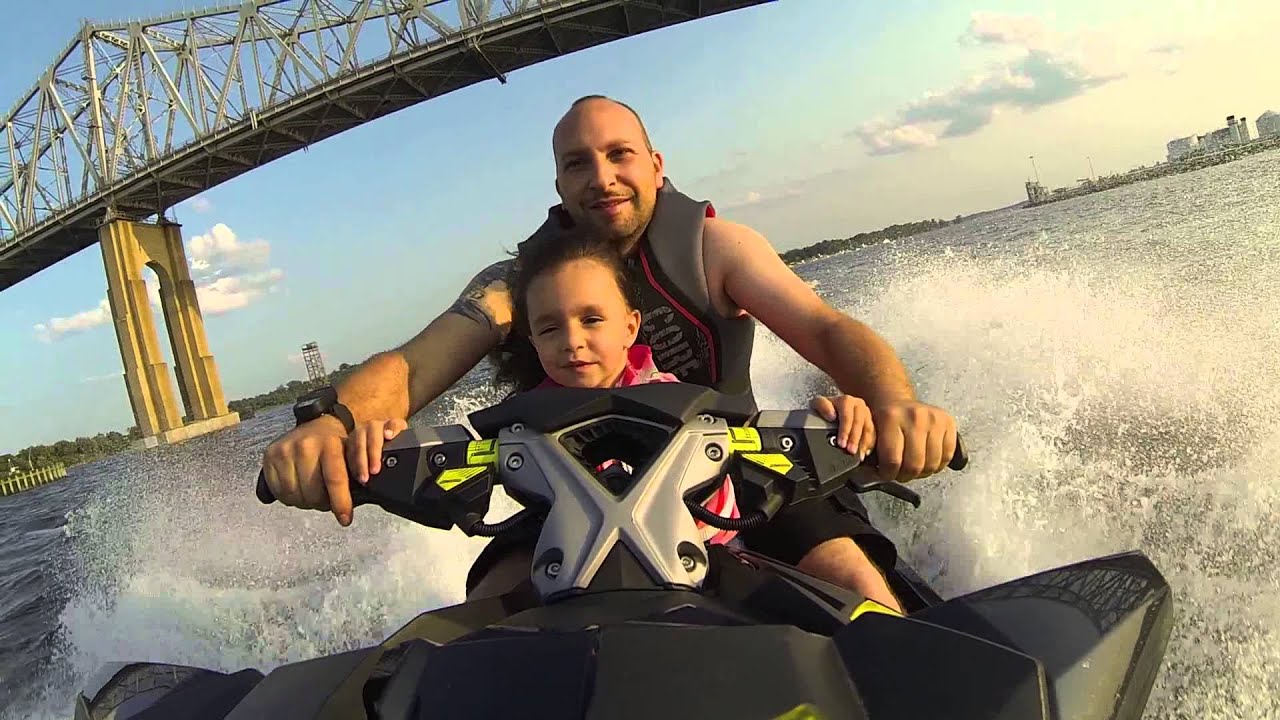 GOPR0393 Angelina's first jet ski ride - YouTube