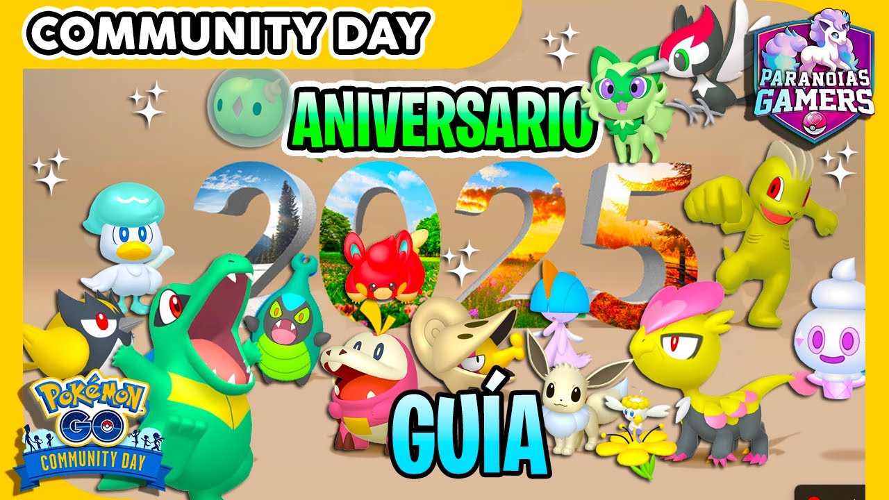 📢LA MEJOR GUÍA PARA EL COMMUNITY DAY ANIVERSARIO 2025: IV'S, MEGAS, PVP ...