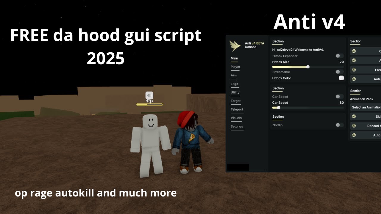 OP FREE da hood gui script 2025, anti v4, recently dropped, undetected ...