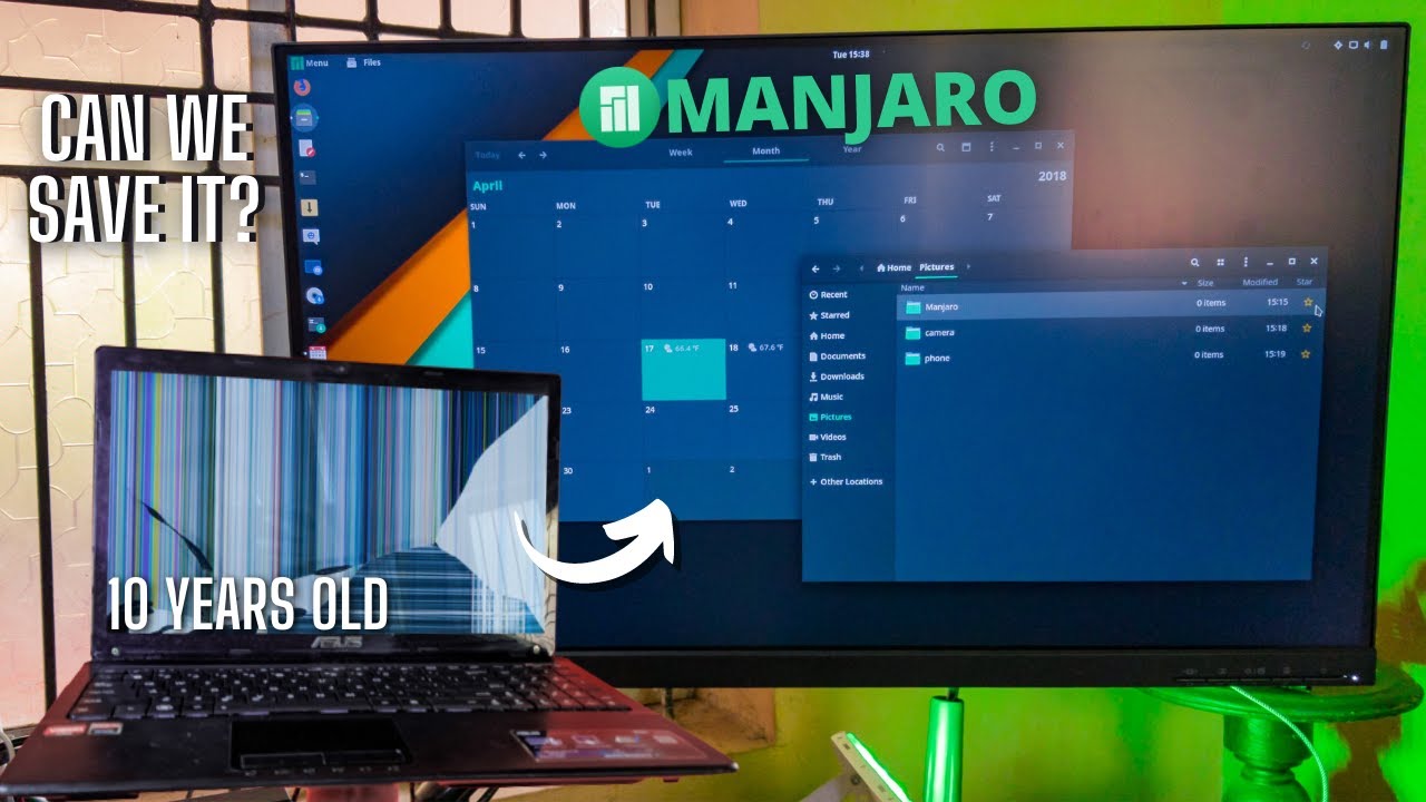 Running Manjaro on a 10 year old Laptop - Can It Be Revived? - YouTube