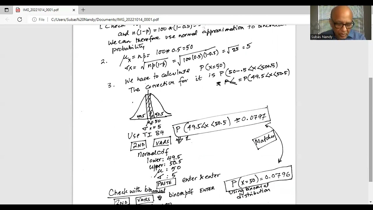 How to apply Normal Approximation to Binomial Probability - YouTube