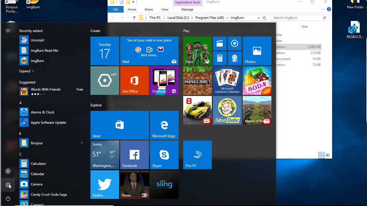 Uninstall ImgBurn 2 on Windows 10 Creators Update - YouTube