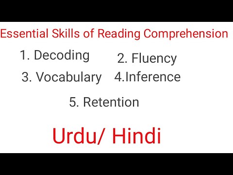 What are Essential skills of Reading Comprehension? Urdu/Hindi ( part 1 ...
