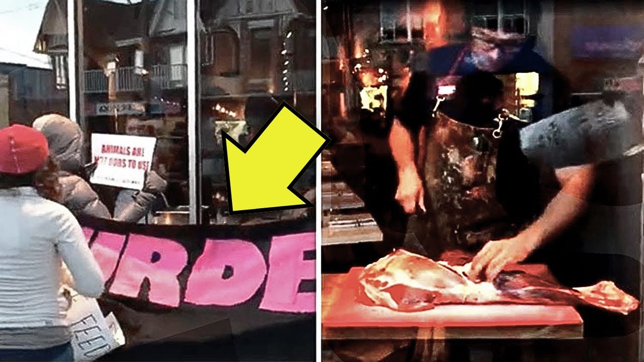 Restaurant Owner Revenge Leaves Vegan Protestors Horrified ...