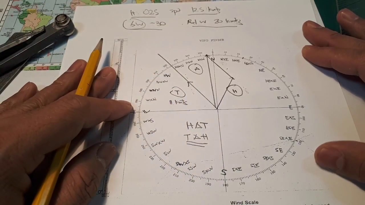 How to plot true wind direction onboard the vessel : LIFE AT SEA - YouTube