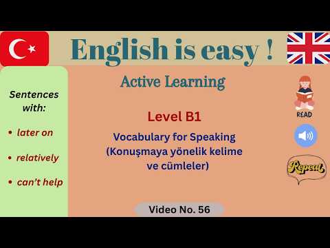 B1 İngilizce /Konuşmaya yönelik kelimeler ve cümleler - Vocabulary for Speaking / Video No.56