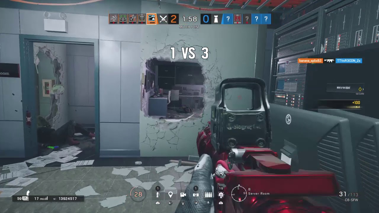 R6 1v5 ace - YouTube