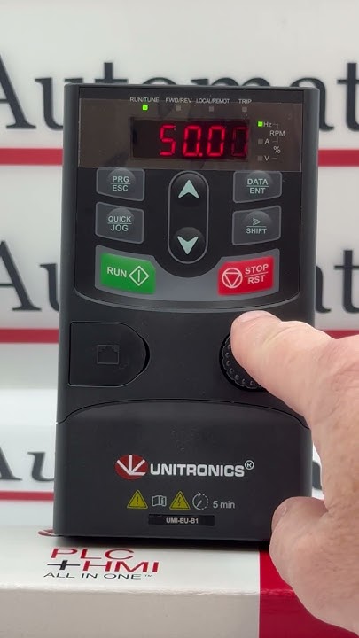 UMI 0022BE B1 Unitronics Inverter drive speed control - YouTube