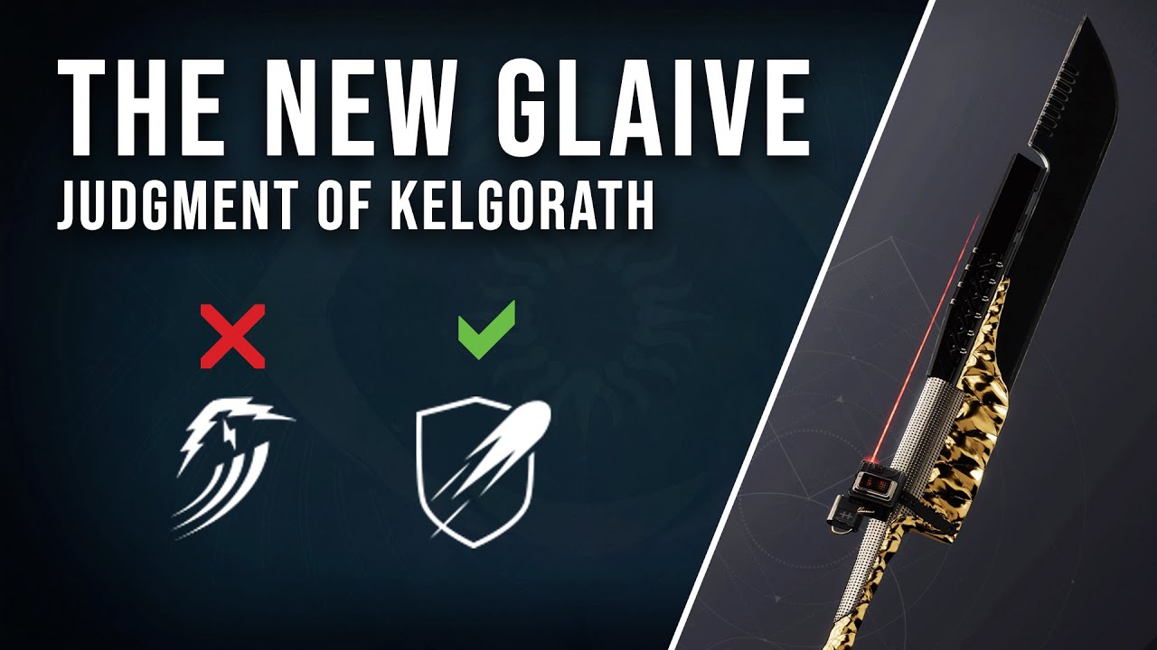 The NEW Destiny 2 GLAIVE Judgment of Kelgorath - Season of the Seraph ...