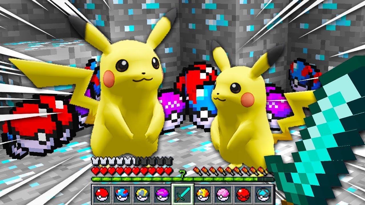 Minecraft but there are pokemon spawning everywhere... - YouTube