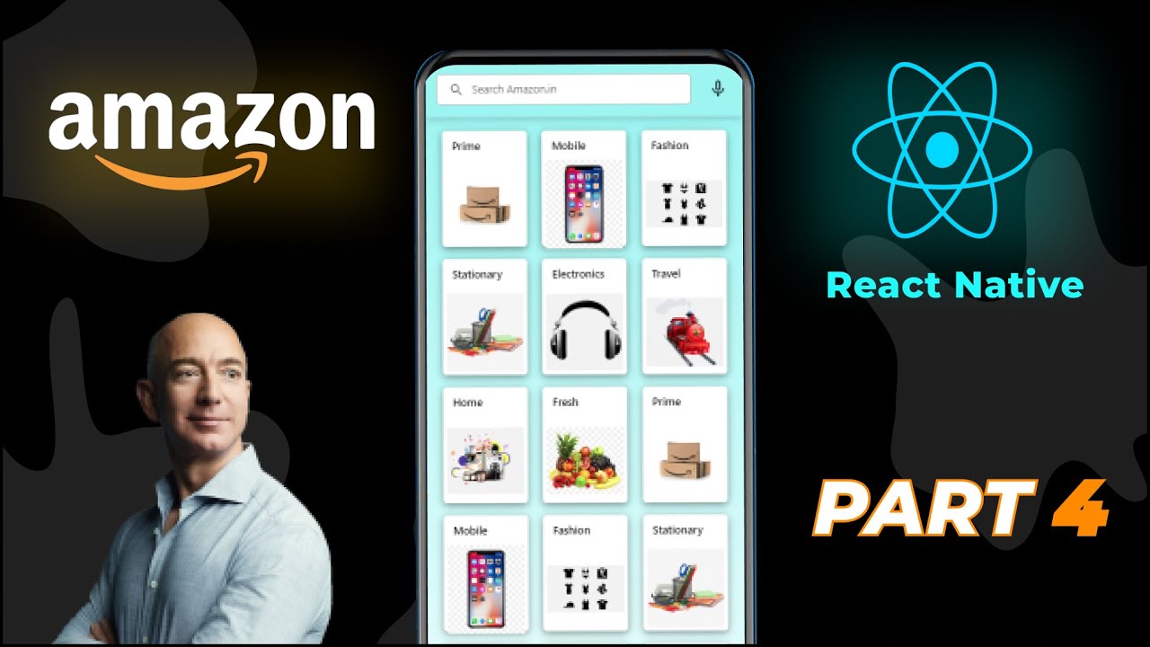 Build Amazon Clone | FINAL PART | Menu Screen | React Native | Beginner ...