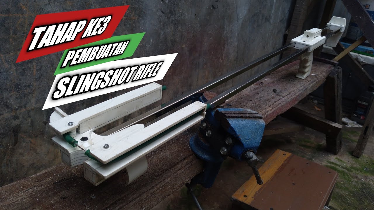 tahap ke3 pembuatan slingshot rifle pvc - YouTube