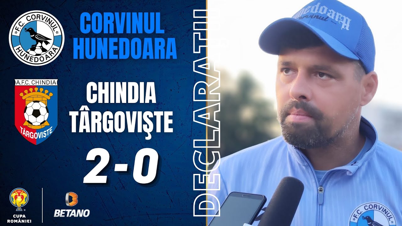 DECLARAȚII | Florin Maxim și Alex Neacșa, după Corvinul - Chindia, 2-0 ...