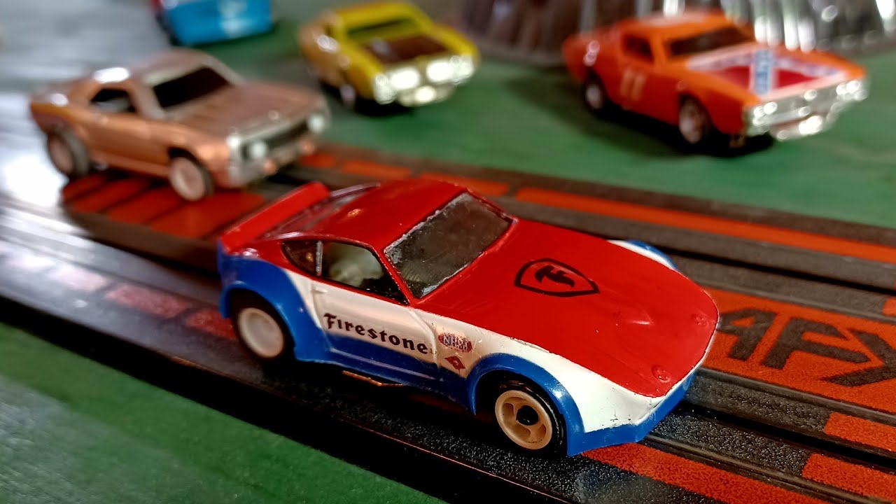 Amrac 240Z vs Tomy AFX Turbo Vintage Custom Slot Cars - YouTube