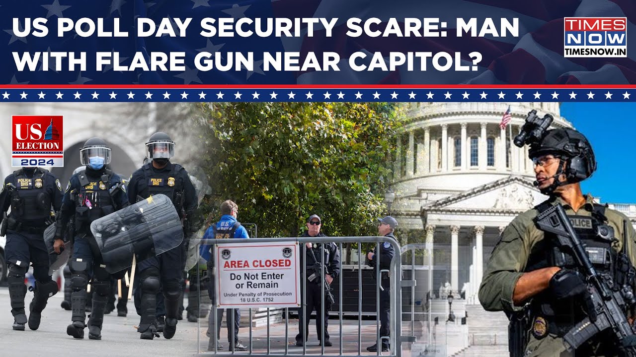 US Election Day Security Scare As Man ‘Smelling Like Fuel' With Flare ...