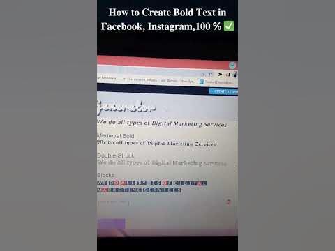 𝐇𝐨𝐰 𝐭𝐨 𝐂𝐫𝐞𝐚𝐭𝐞 𝐁𝐨𝐥𝐝 𝐓𝐞𝐱𝐭 𝐢𝐧 𝐅𝐚𝐜𝐞𝐛𝐨𝐨𝐤, 𝐈𝐧𝐬𝐭𝐚𝐠𝐫𝐚𝐦, 𝐘𝐨𝐮𝐓𝐮𝐛𝐞 & 𝐒𝐨𝐜𝐢𝐚𝐥 𝐌𝐞𝐝𝐢𝐚 ...