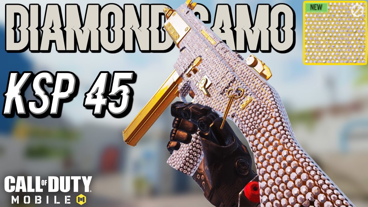 UNLOCKING DIAMOND CAMO FOR THE KSP 45 (Burst SMG) in COD MOBILE ...