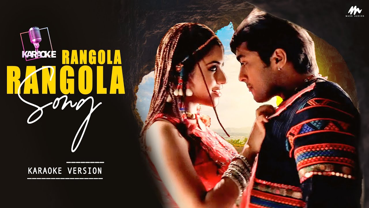 Rangola Rangola Song | Karaoke Version | Ghajini | Suriya | Asin | Harris Jayaraj - YouTube